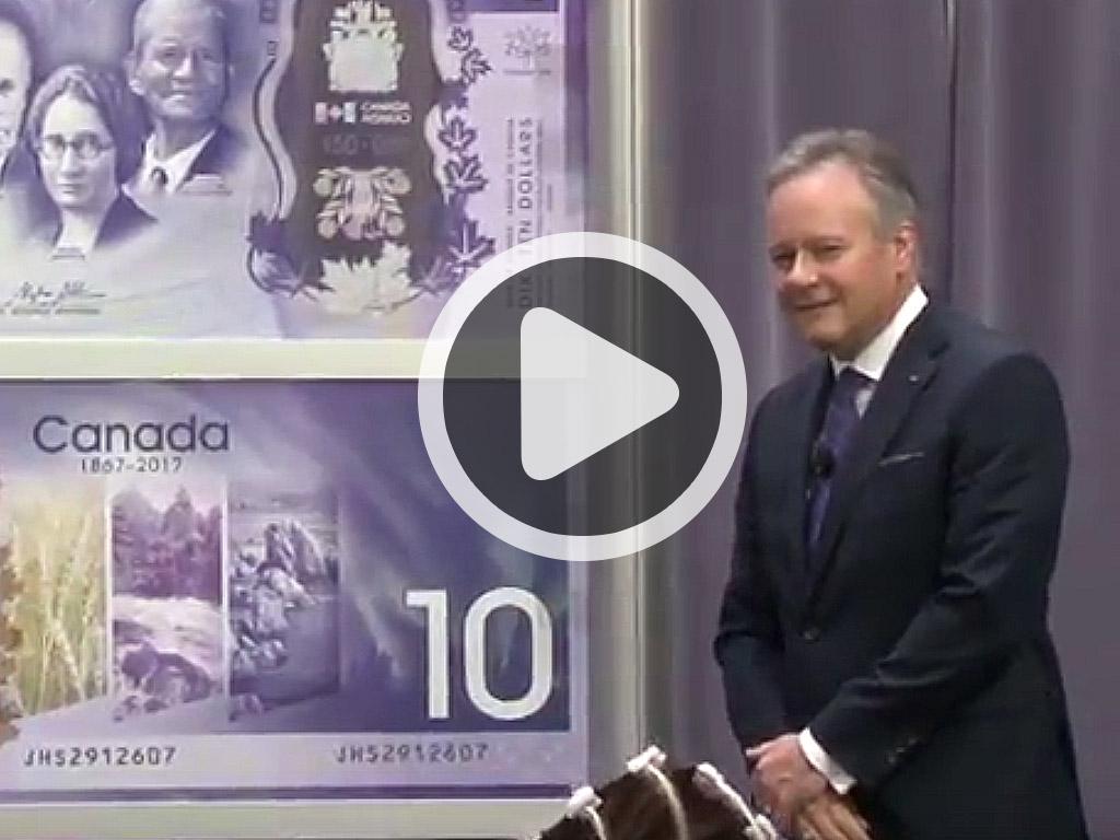 Unveil of the Canada 150 commemorative bank note - Speech (Webcasts ...